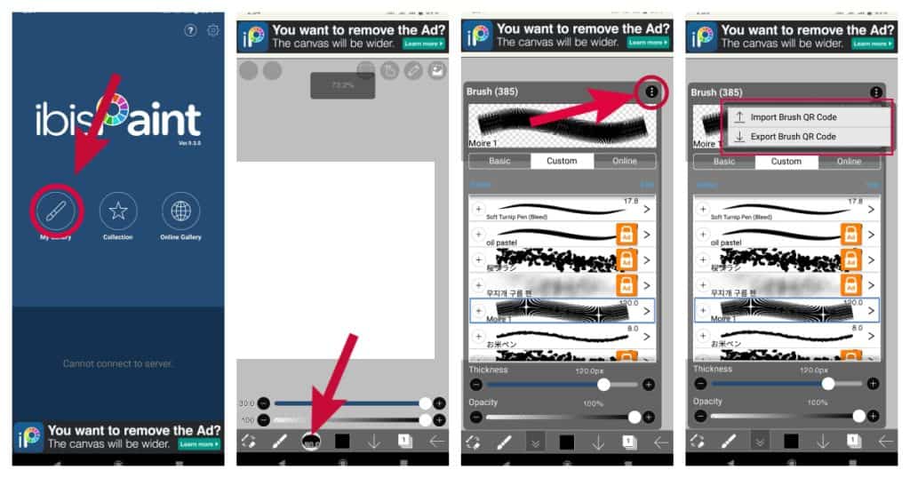 How To Add QR Code In ibis Paint X? (Import/Export Brushes) – Smart ...